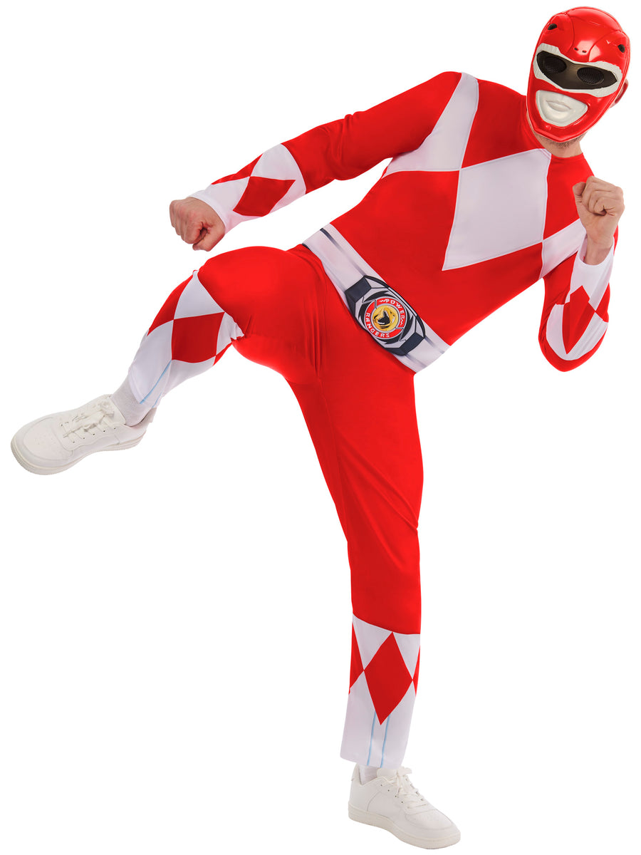 Mighty Morphin Power Ranger Red Ranger Costume – Midlands Fancy Dress ...