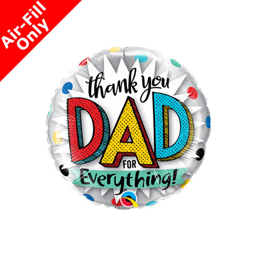 Thank You Dad Balloon on Stick – Midlands Fancy Dress Redditch