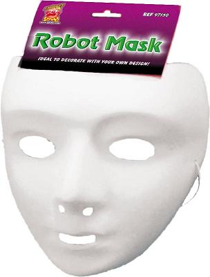 White Robot Mask – Midlands Fancy Dress Redditch