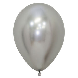 Reflex Silver Latex Balloons – Midlands Fancy Dress Redditch